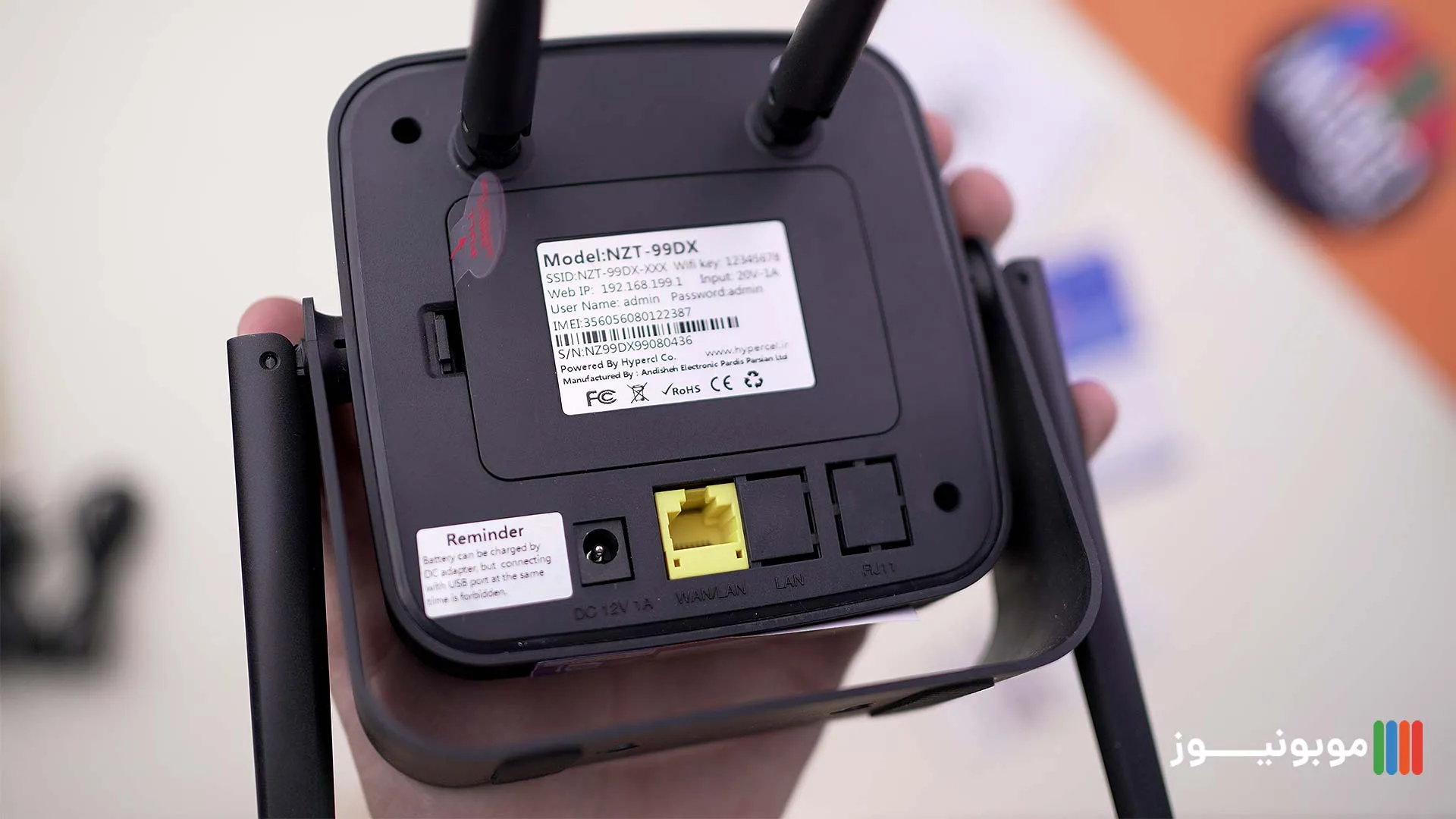 بررسی مودم سیم کارتی Naztech 99DX 4G - موبونیوز